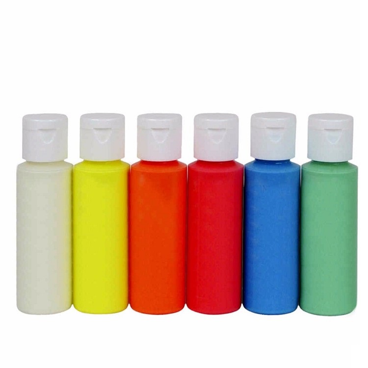 2 Oz Neon UV Blacklight Reactive Fabric Paint Set