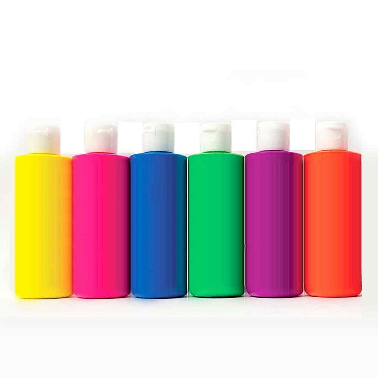 2 Oz Neon UV Blacklight Reactive Fabric Paint Set